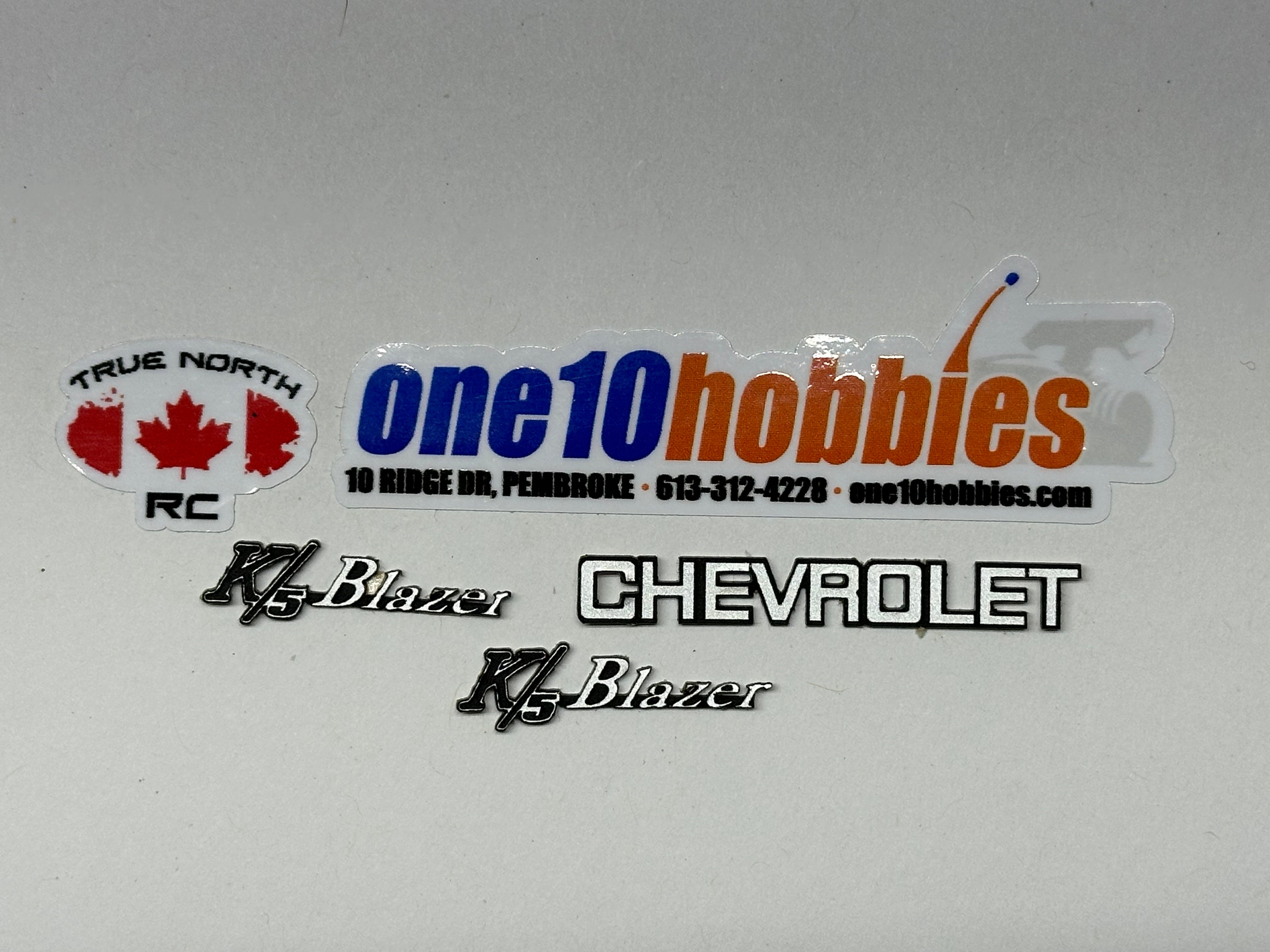 1/10 Scale Badge Kit for Chevrolet K5 Blazer by True North Rc